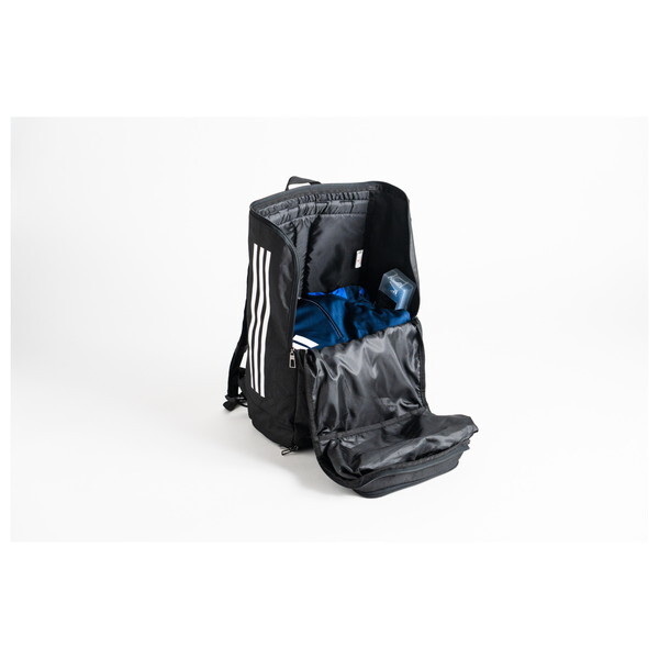 アディダス adidas サッカー ボール用デイパック 35L 黒色 青色 ブラック ルーシドブルー リュック リュックサック 通学 部活動 サッカー 中学 高校生 大学生 通勤  ADP47BKB アディダス adidas ボール用デイパック 35L 黒色 青色 ブラック