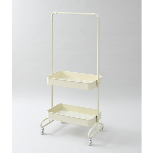 山善 LTH-2B(IV) アイボリー [トローリーハンガーダブルバスケット] | 激安の新品・型落ち・アウトレット 家電 通販 XPRICE ...