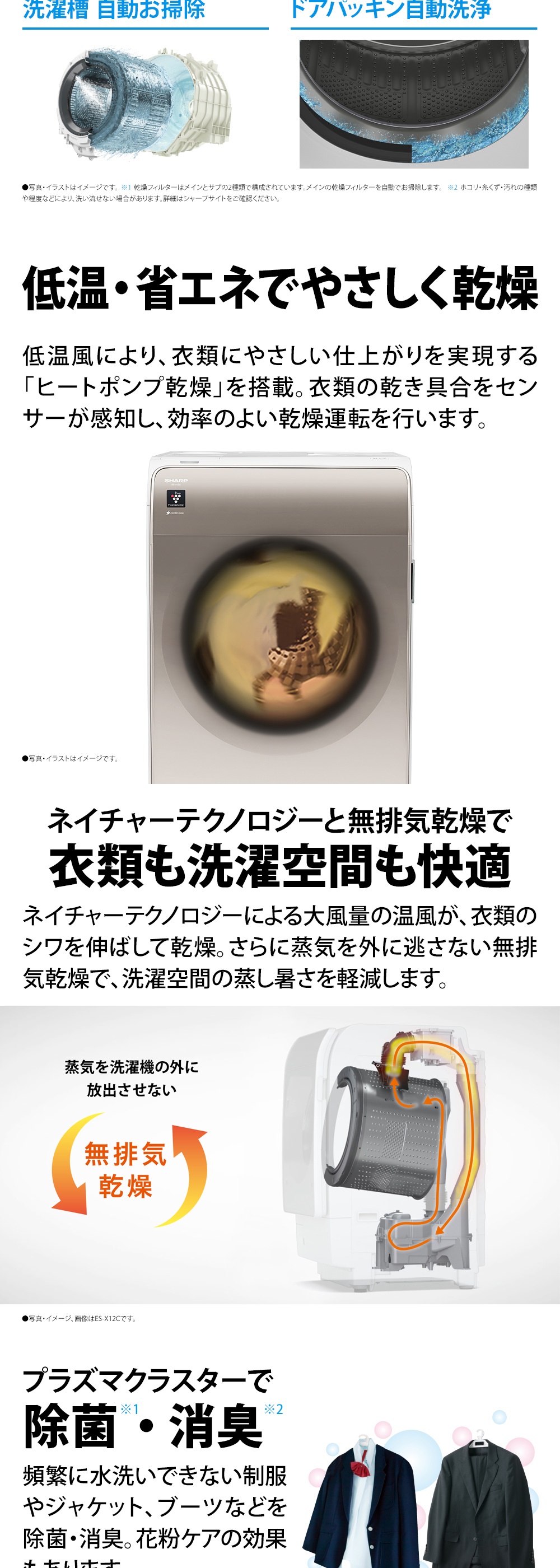 SHARP ES-V12C-NR アッシュゴールド [ドラム式洗濯乾燥機(洗濯12.0kg / 乾燥6.0kg) 右開き] | 激安の新品・型落ち・アウトレット 家電 通販 XPRICE ...